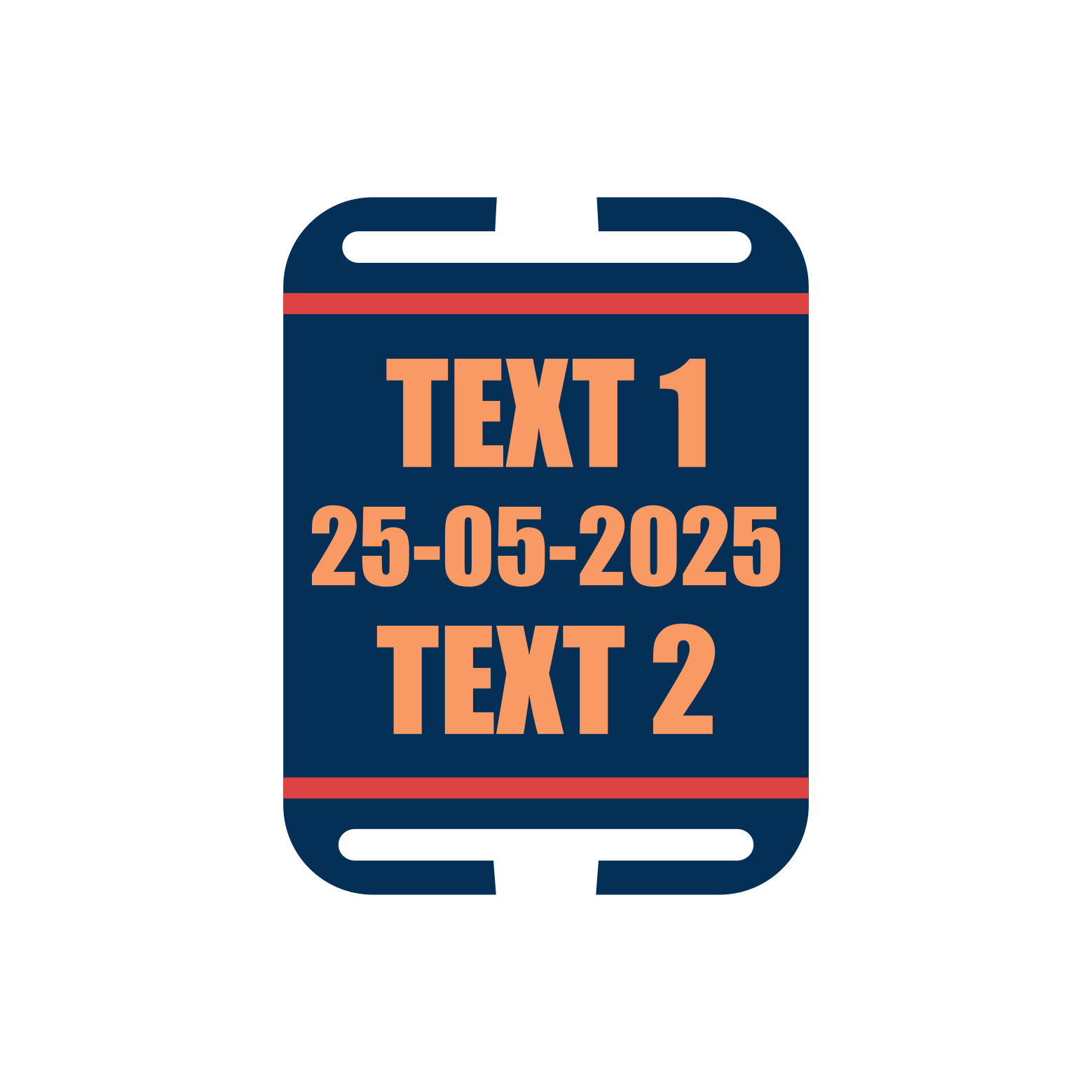 Personalised Medal Tag - Custom Text – Milestone Medals